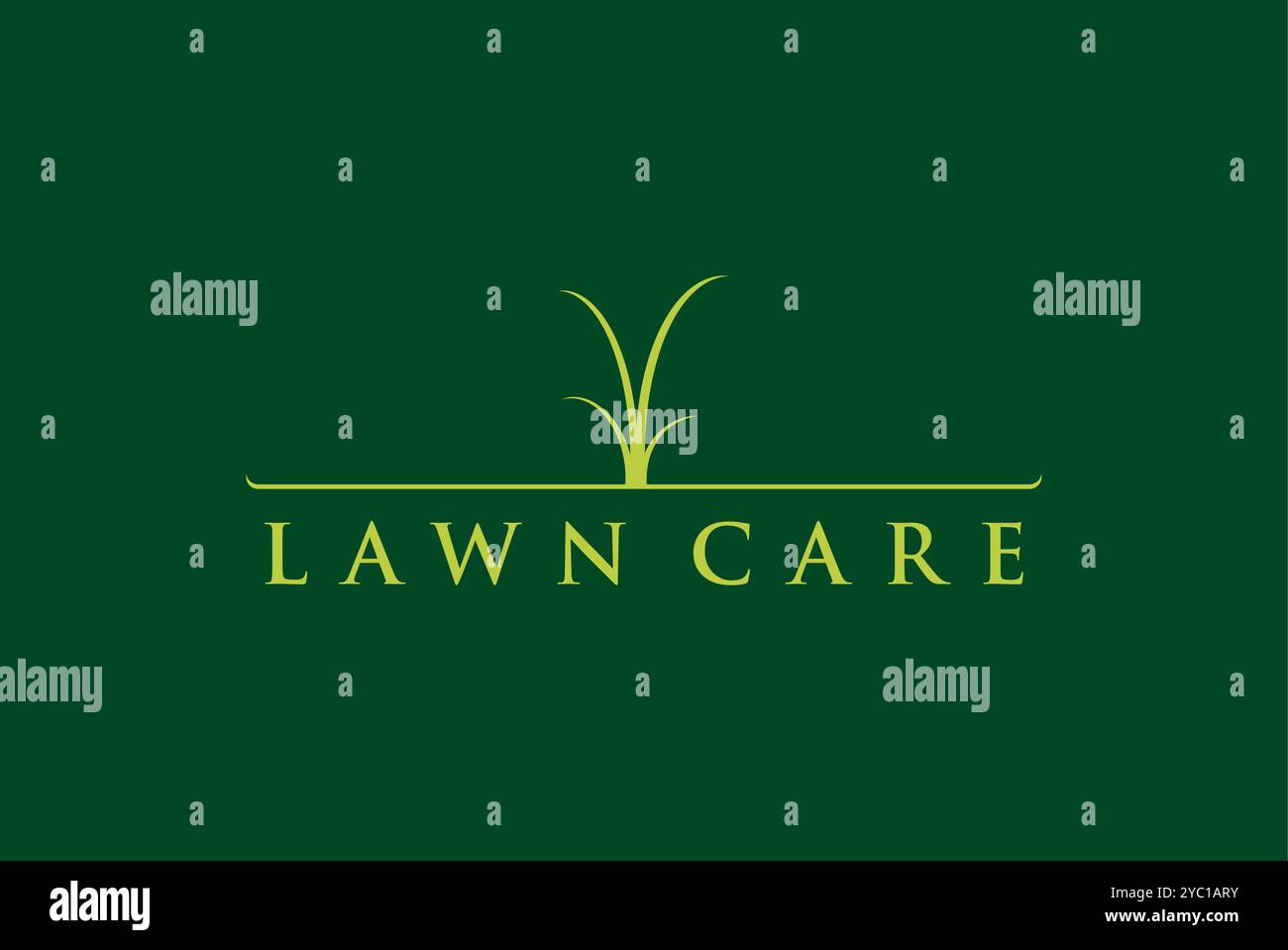 Grass lawn care landscaping logo design vector business brand creative ...