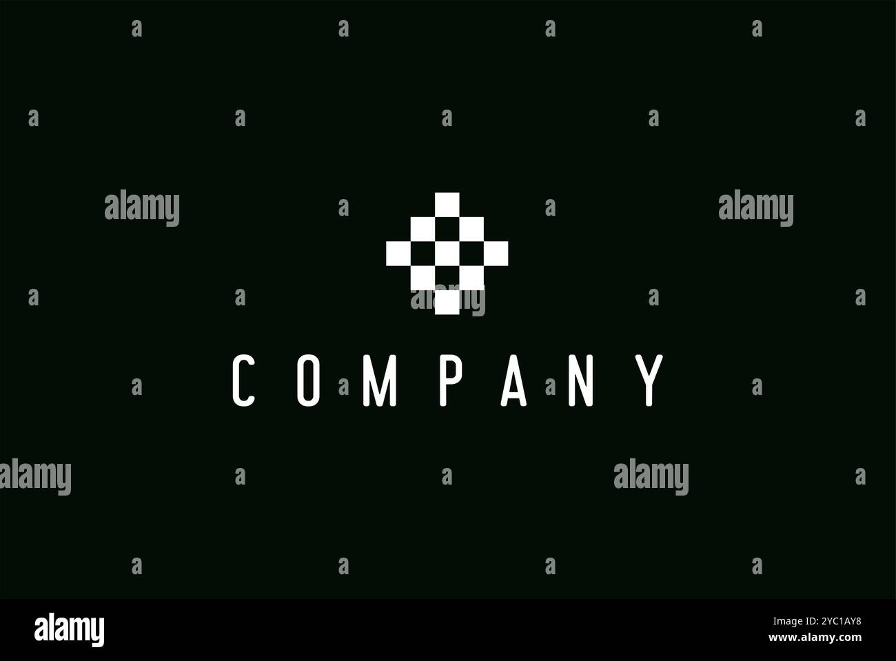 Square pixel logo design vector business brand creative ideas editable ...