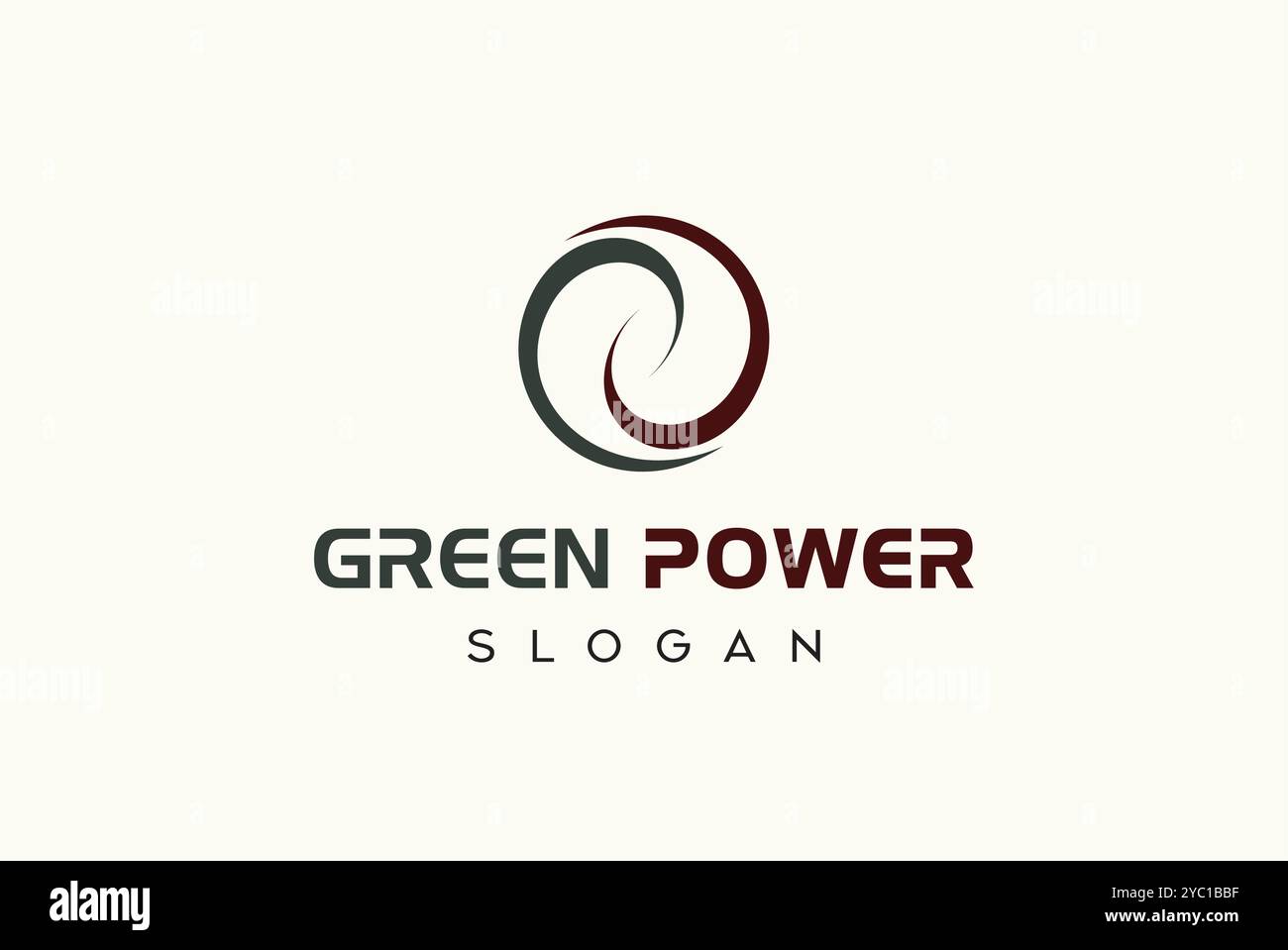 Green power generation logo design vector business brand creative ideas ...
