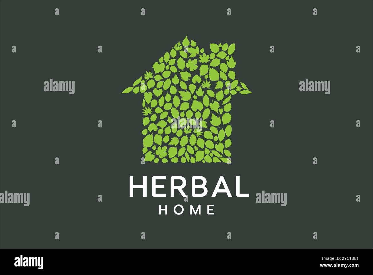 Leaf home herbal logo design vector business brand creative ideas ...