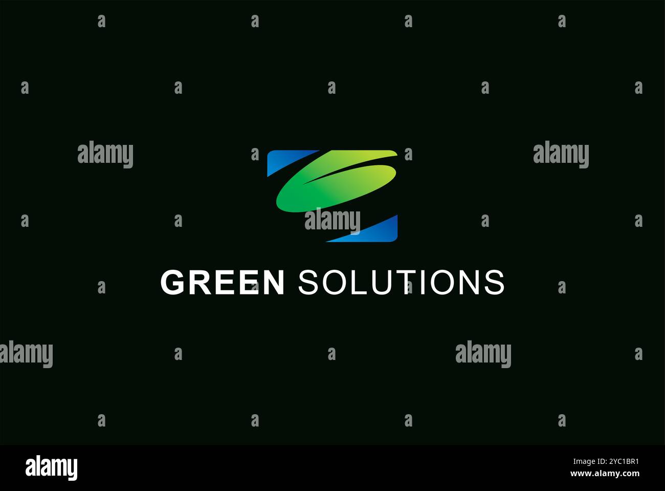 Green solution green leaf nature logo design vector business brand ...