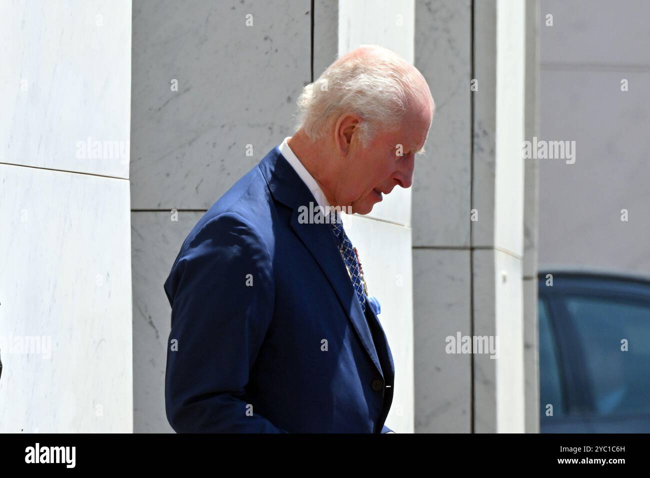 Canberra, Australia. 21st Oct, 2024. Britain's King Charles III at Parliament House in Canberra ...