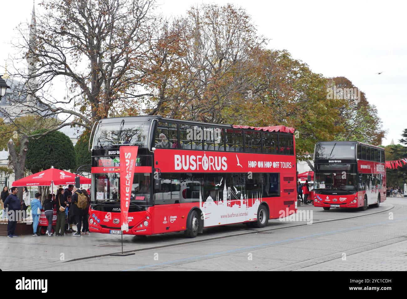 Istanbul Turkey 12 may 2023. Red Big Bus Double decker tourist Tour bus ...