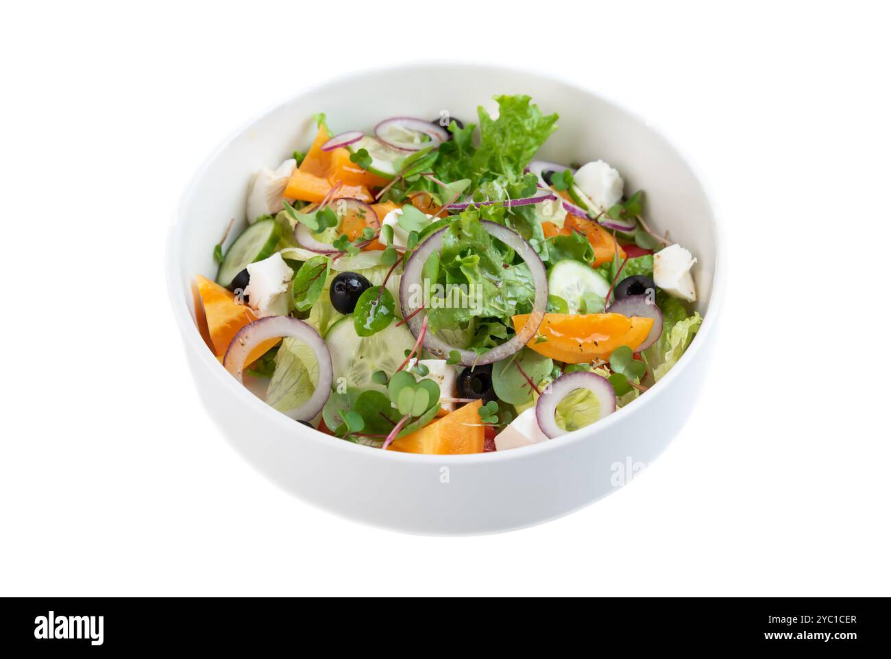 Feta cheese tomato onion Cut Out Stock Images & Pictures - Alamy