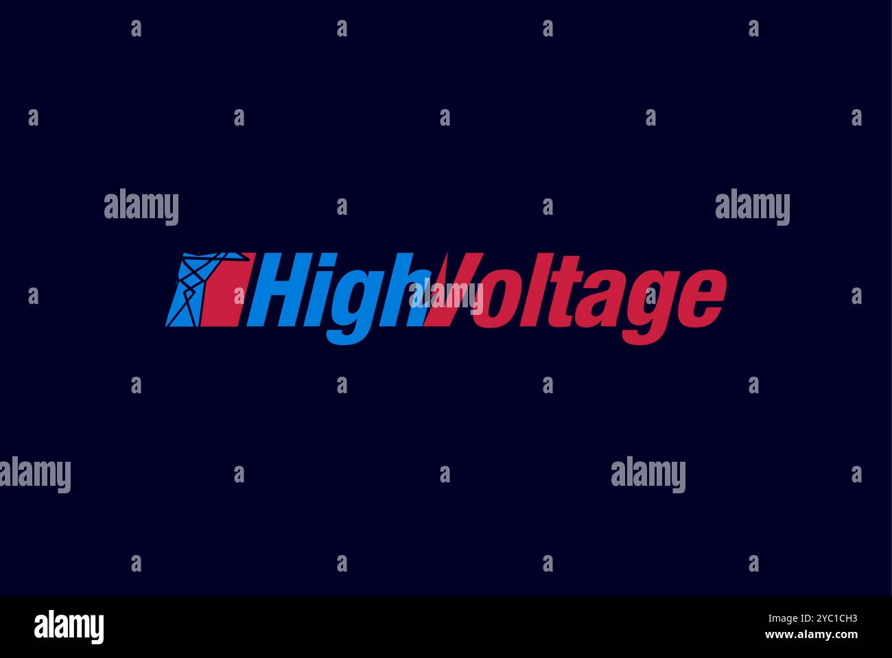 High Voltage power energy elect city logo design vector business brand ...