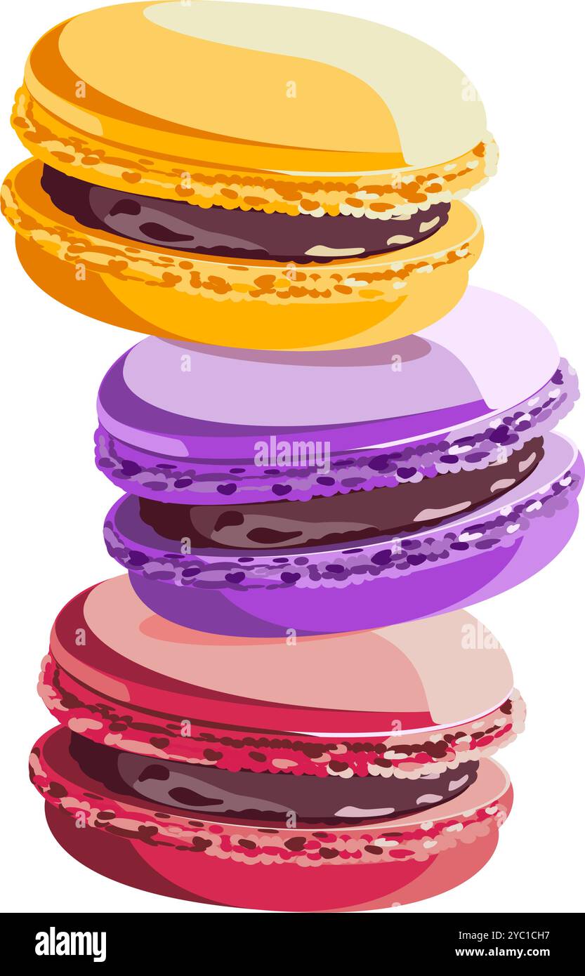 Vanilla panna cotta cherry sauce Stock Vector Images - Alamy