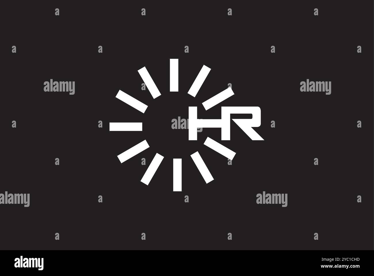 Letter HR logo design vector business brand creative ideas editable ...