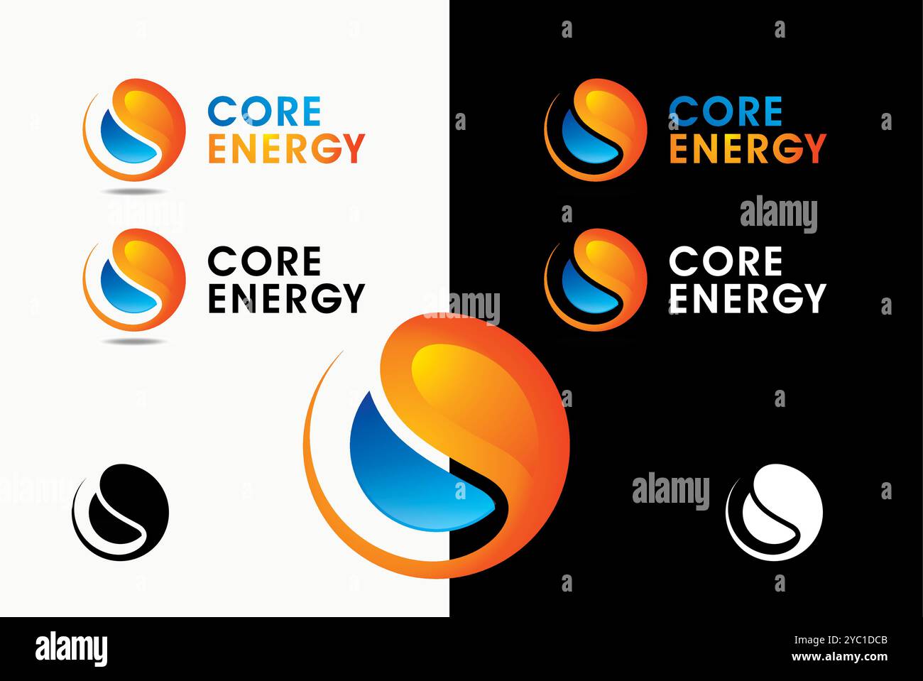 Core energy power logo design vector business brand creative ideas ...