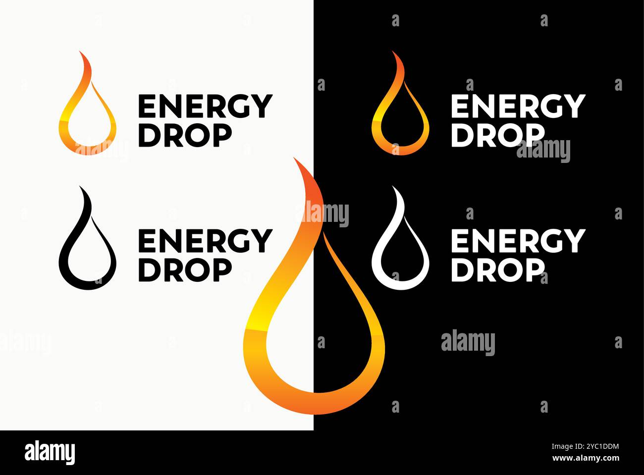 Raindrop logo template hi-res stock photography and images - Alamy