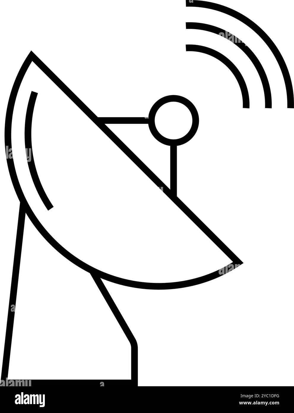 parabolic antenna icon illustration design Stock Vector Image & Art - Alamy