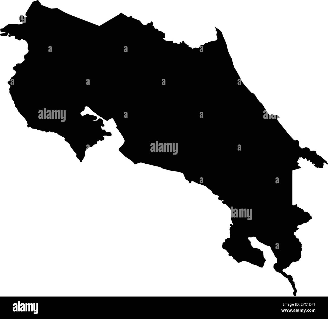 Costa Rica map icon illustration design Stock Vector Image & Art - Alamy