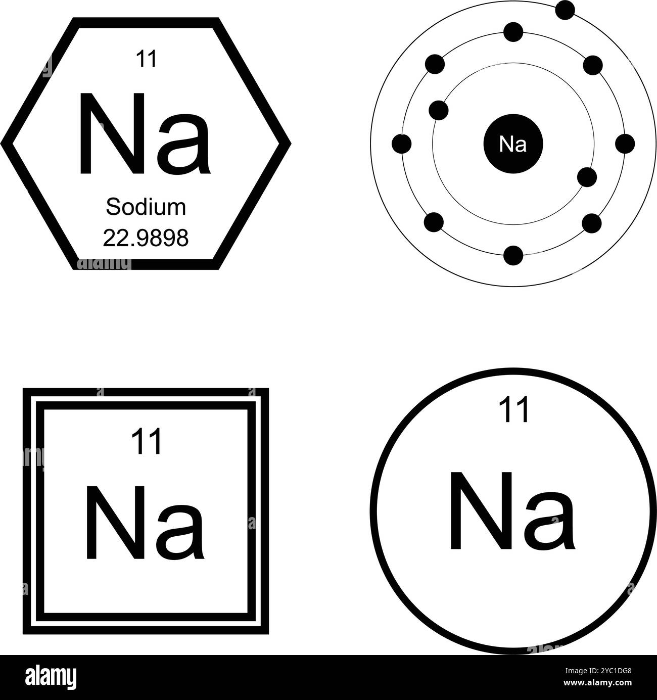 Sodium atomic structure hi-res stock photography and images - Alamy