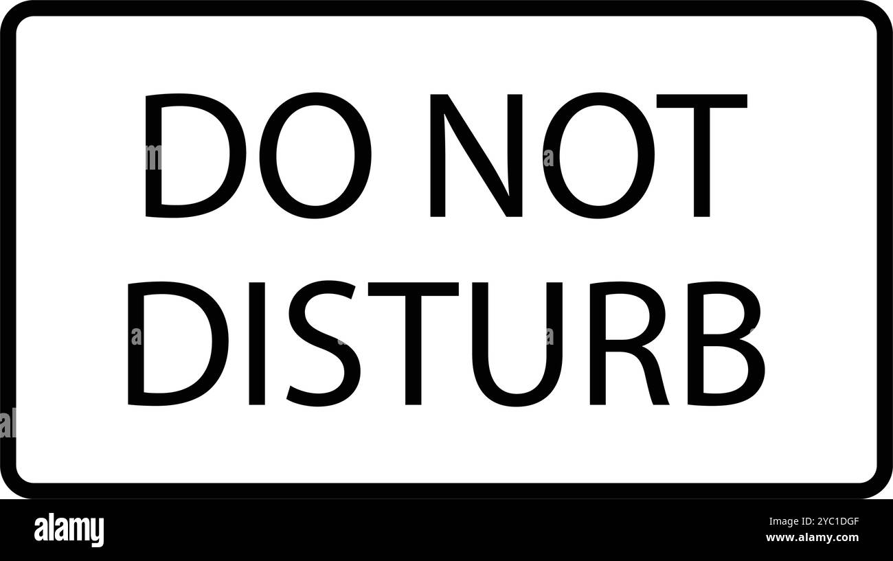 do not disturb icon illustration design Stock Vector Image & Art - Alamy