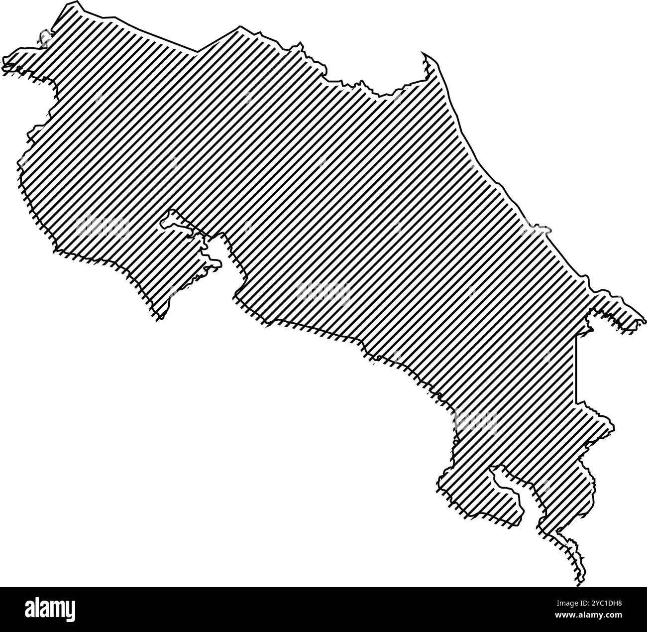 Costa Rica map icon illustration design Stock Vector Image & Art - Alamy