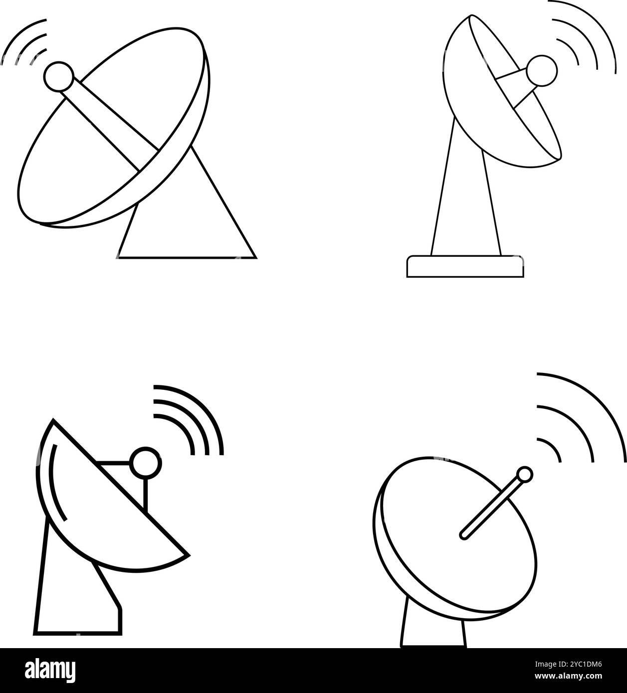 parabolic antenna icon illustration design Stock Vector Image & Art - Alamy