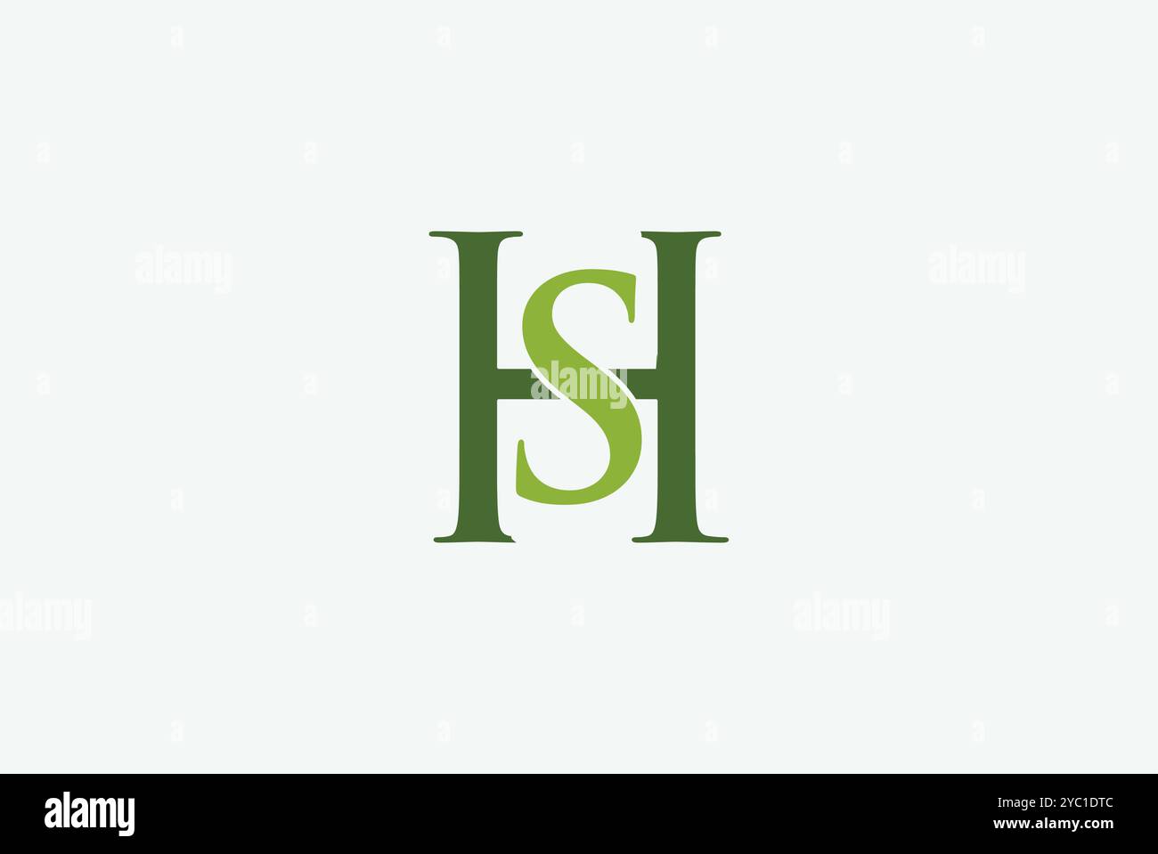 Letter HS green logo design vector business brand creative ideas ...