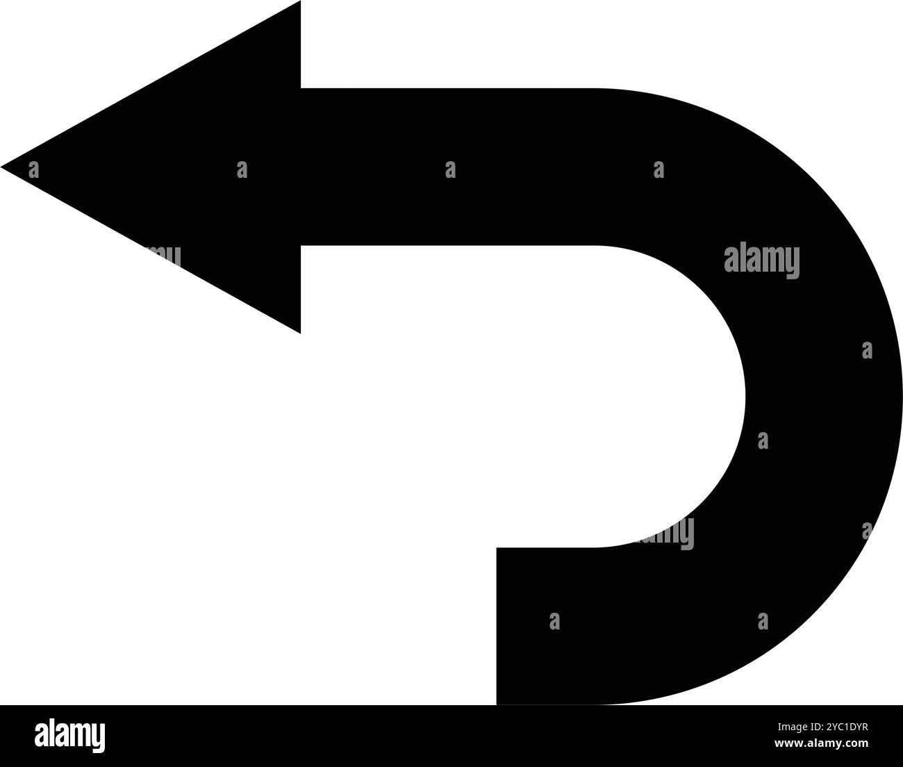curved arrow icon illustration design Stock Vector Image & Art - Alamy