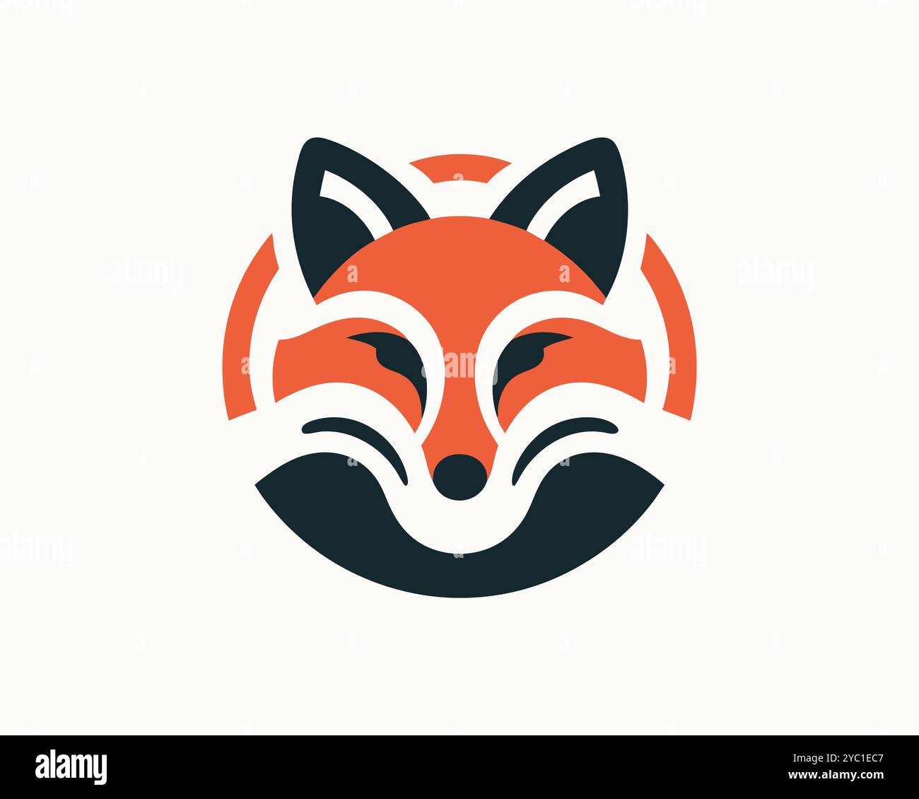 Fox logo design icon symbol vector illustration Stock Vector Image ...