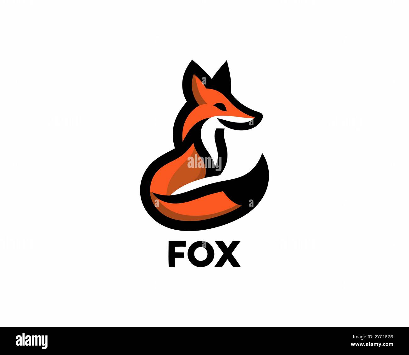 Fox logo design icon symbol vector illustration Stock Vector Image ...
