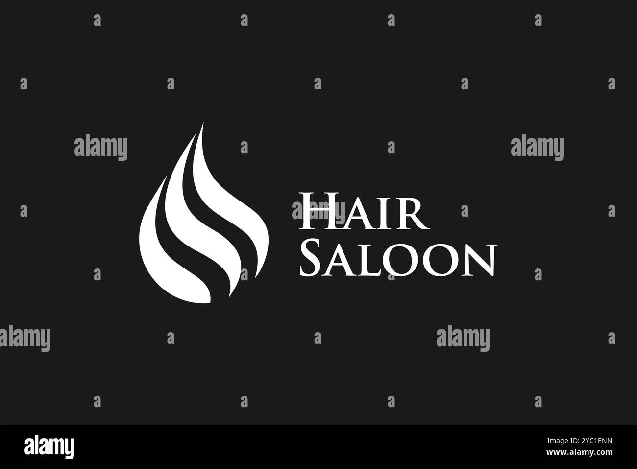 Hair saloon logo design vector business brand creative ideas editable ...