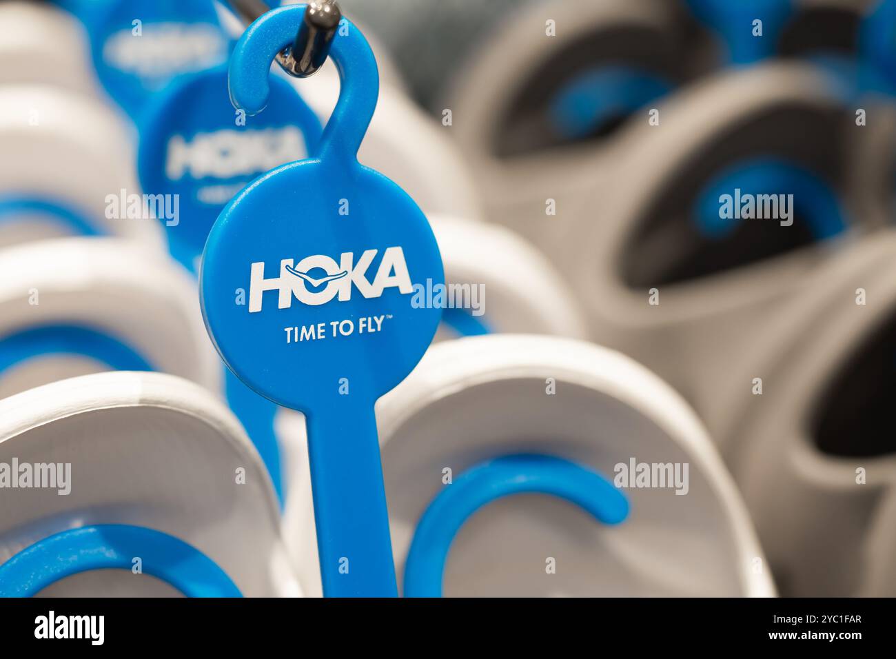 Bangkok, Thailand - October 13, 2024 : Hoka, sportswear brand, logo on ...