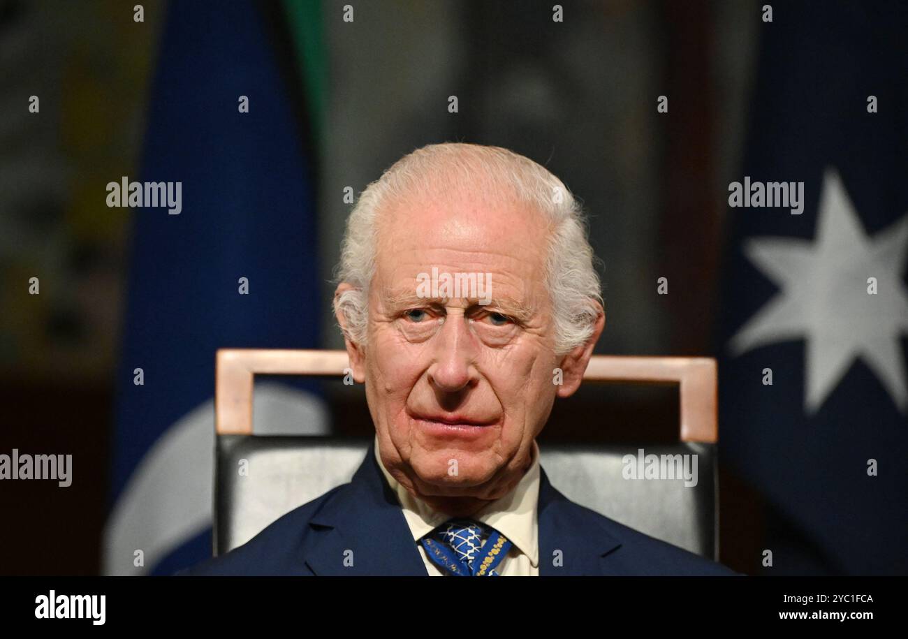 King Charles III during an event at the Australian War Memorial in ...