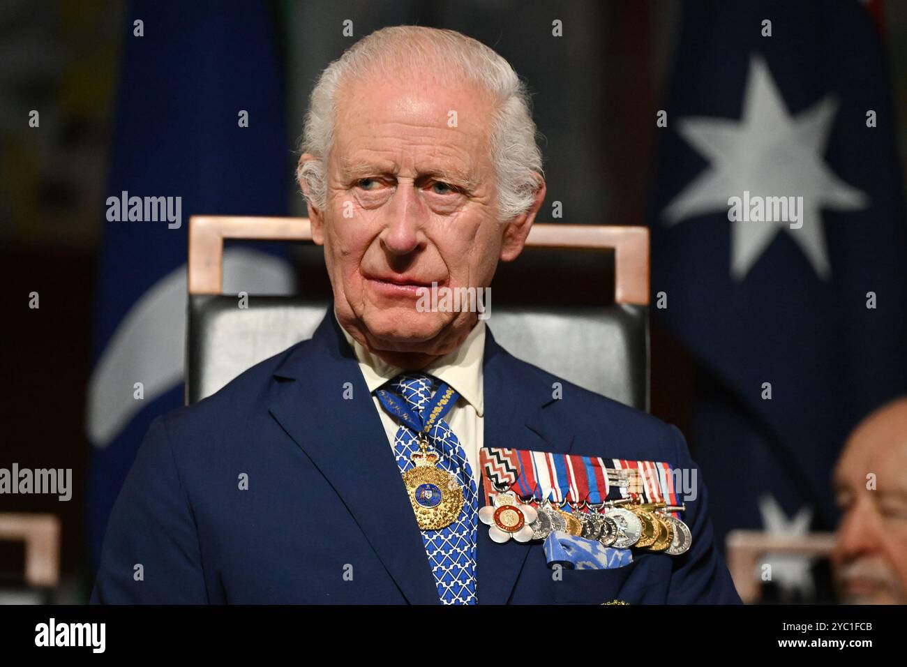 King Charles III during an event at the Australian War Memorial in ...