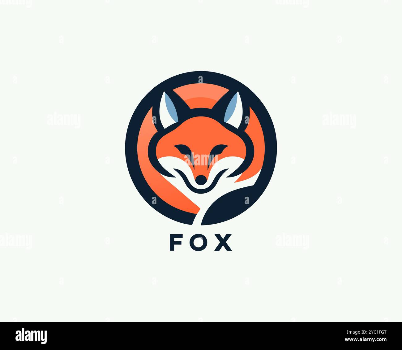 Fox logo design icon symbol vector illustration Stock Vector Image ...