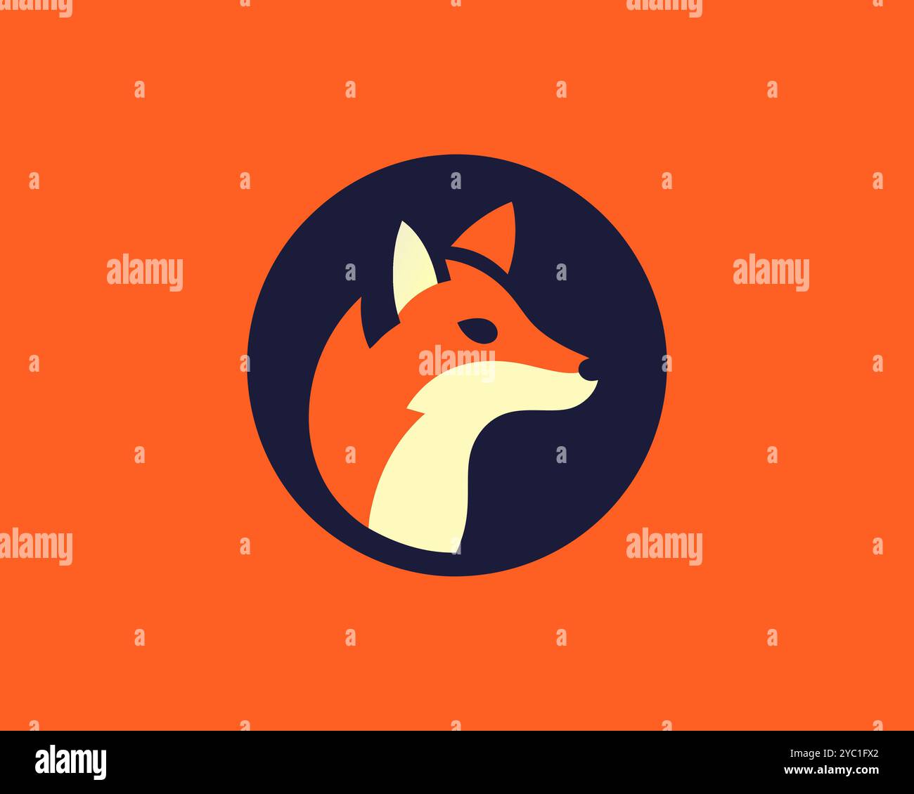 Fox logo design icon symbol vector illustration Stock Vector Image ...