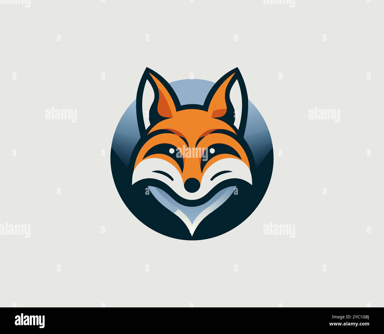 Fox logo design icon symbol vector illustration Stock Vector Image ...