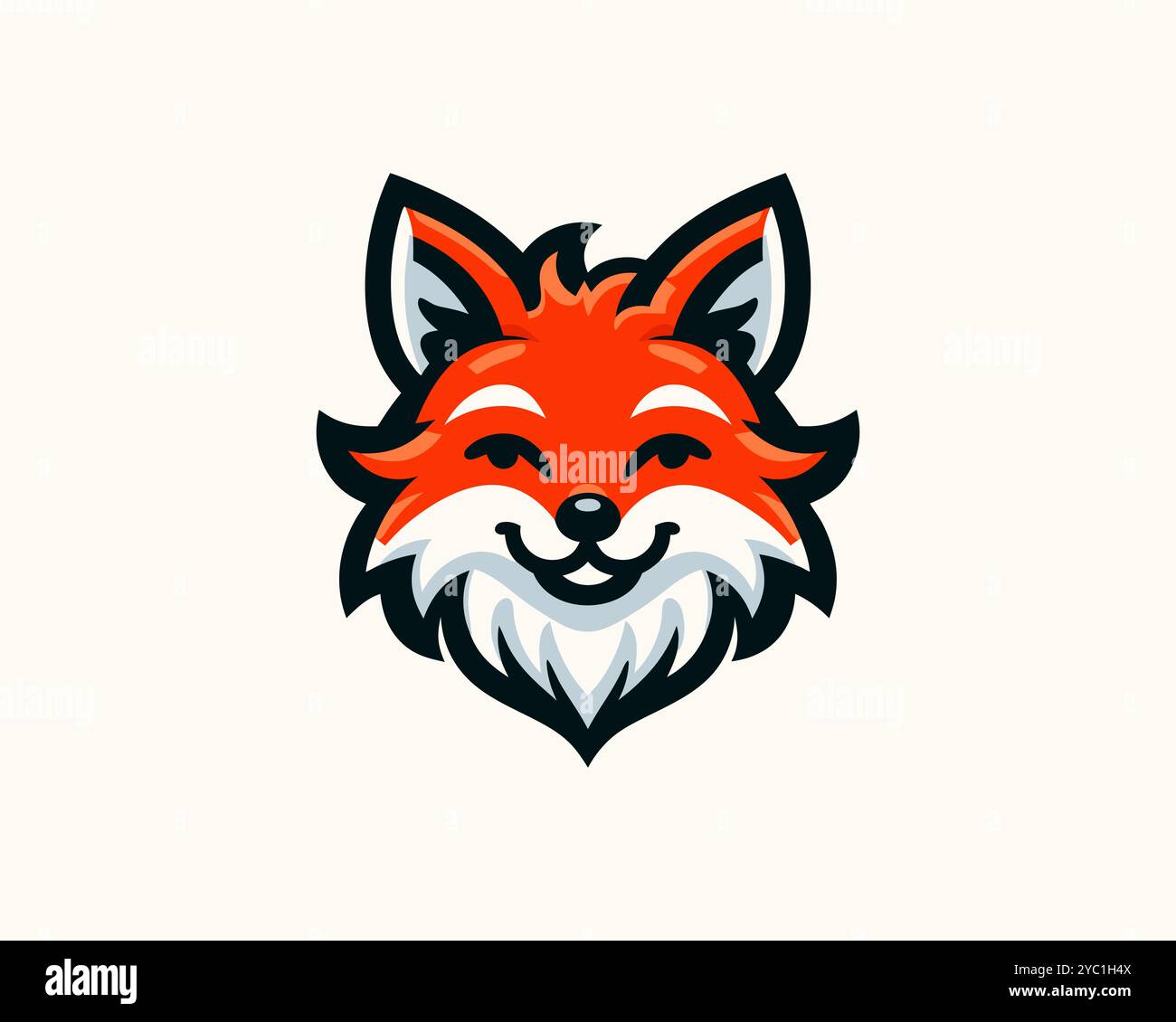 Fox logo design icon symbol vector illustration Stock Vector Image ...