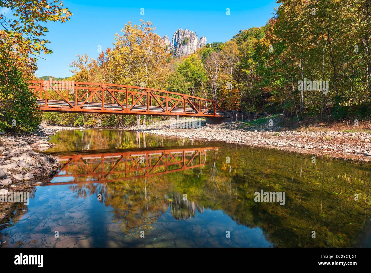 Roy Gap bridge over the North Fork of the South Branch of the Potomac ...