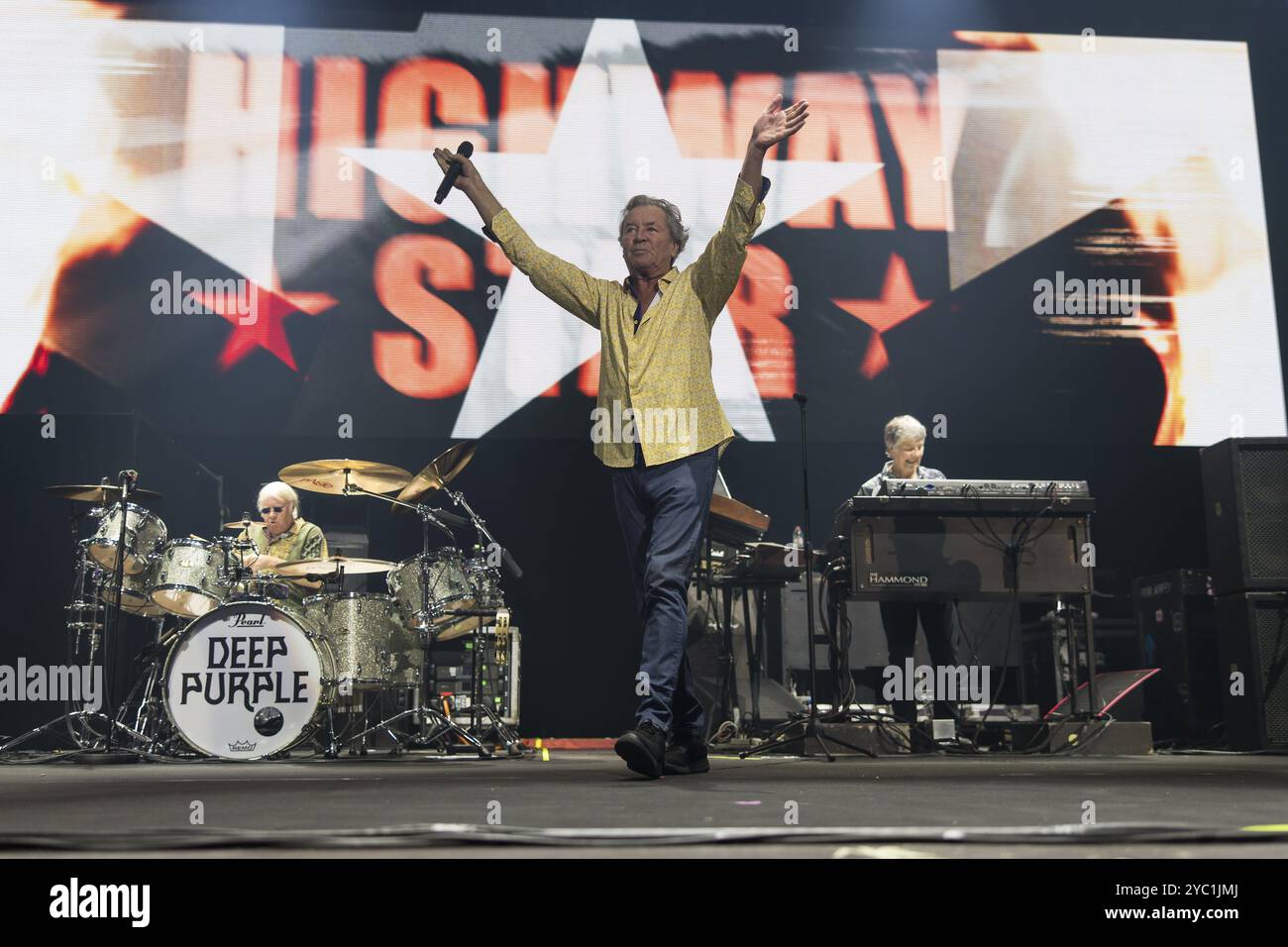 Ian Gillan, singer of Deep Purple live on 1 More Time Tour at the Max ...