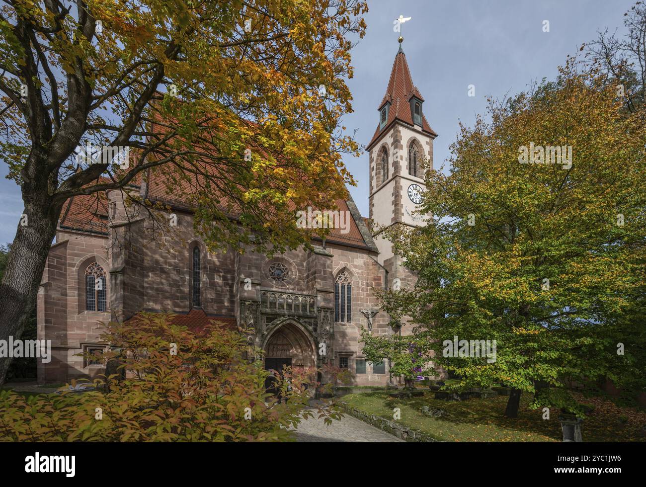 St. Nicholas and St. Ulrich Church, built in Gothic style, Kirchenberg ...