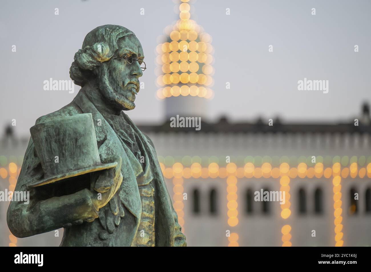 Bronze statue of Georg Carstensen, officer, entrepreneur and founder of ...
