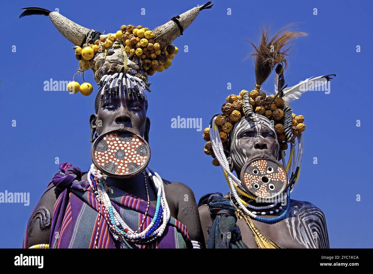 Mursi woman with a lip plate hi-res stock photography and images - Alamy