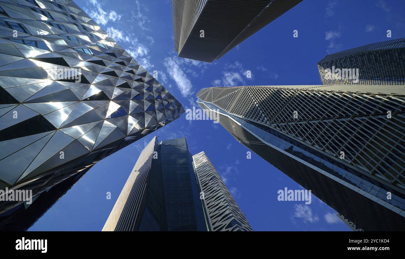 Architecture, buildings, skyscrapers, banks, finance, financial ...