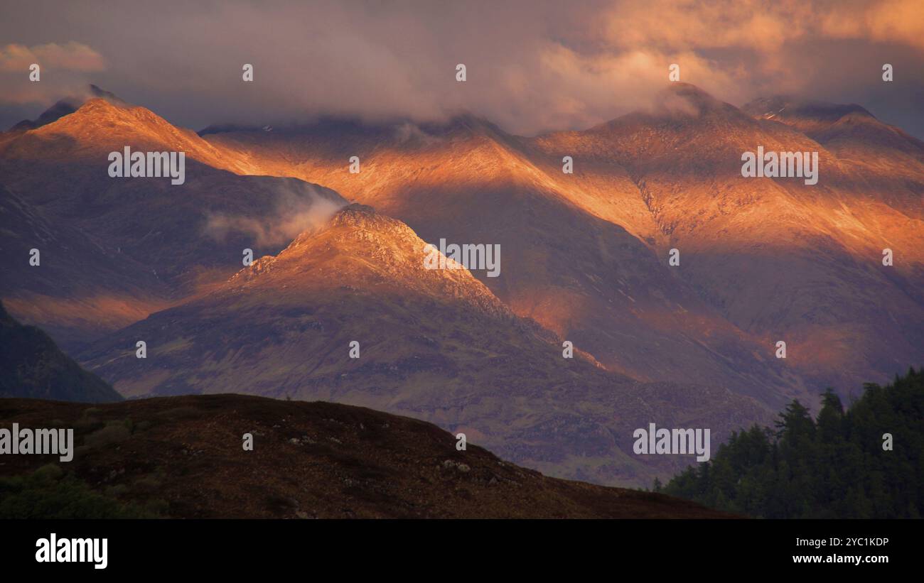 Europe, Scotland, Great Britain, England, landscape, Five Sisters ...