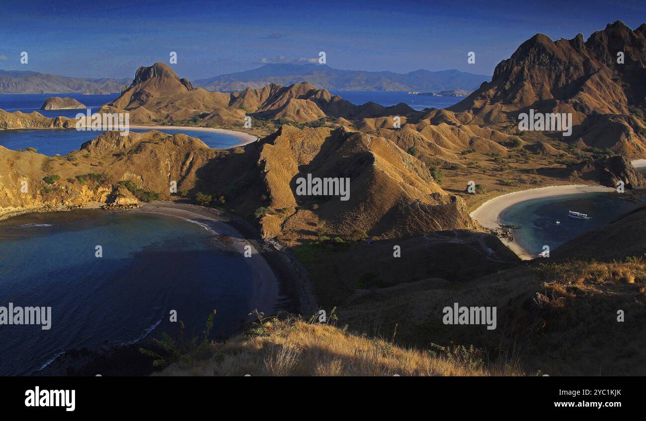 Asia, Indonesia, Padar Island, Padar Island, volcano, volcanism, Labuan ...