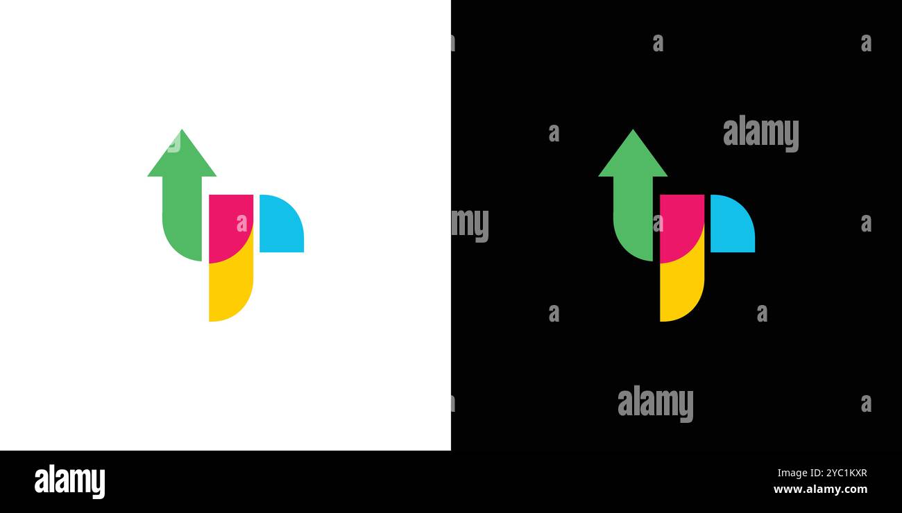 Unique modern start logo hi-res stock photography and images - Alamy