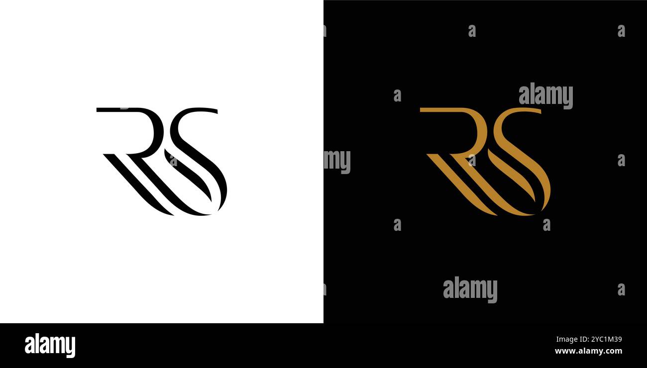 Luxury and unique RS logo design Stock Vector Image & Art - Alamy