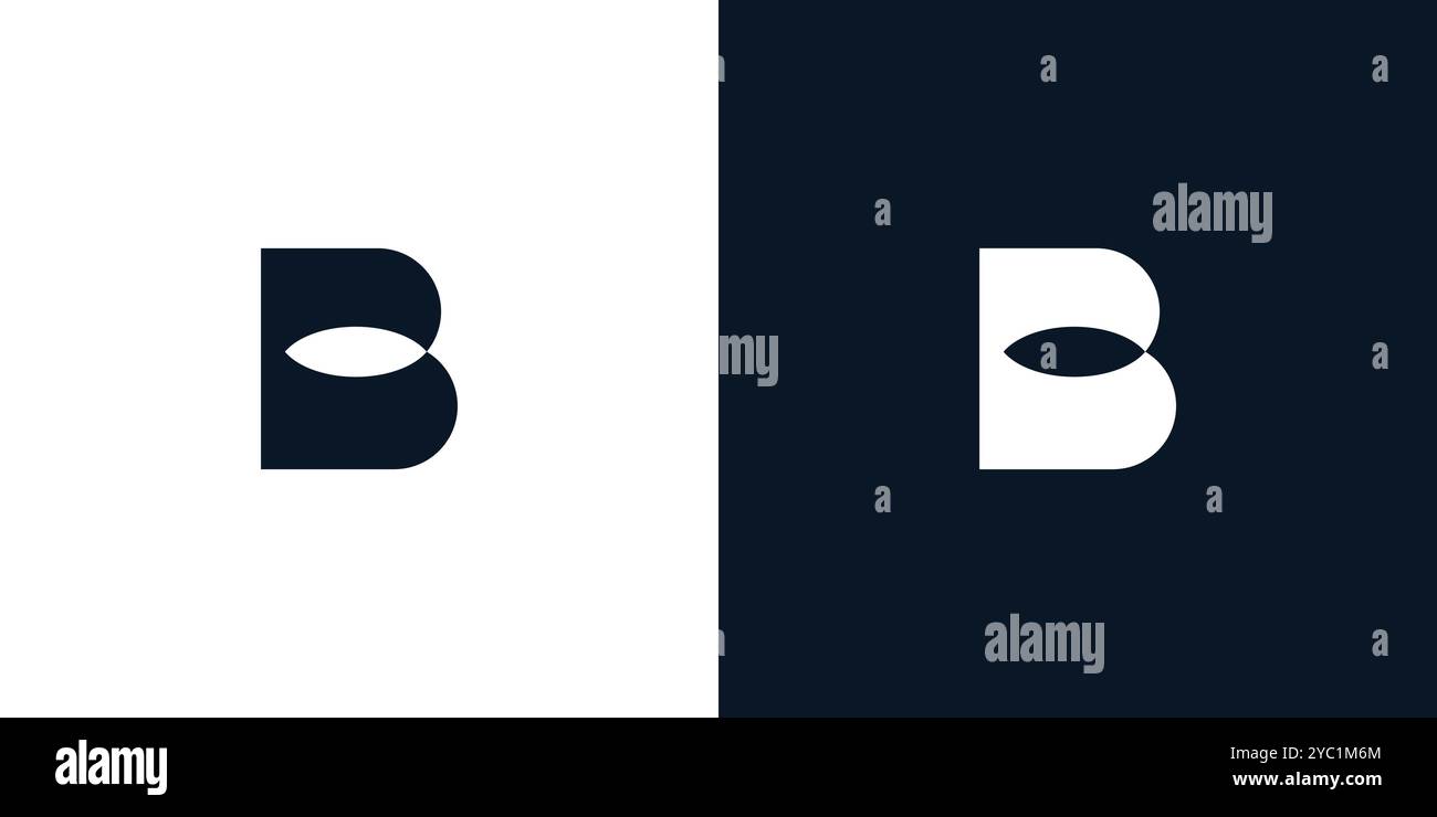 Minimalistic b logo Stock Vector Images - Alamy