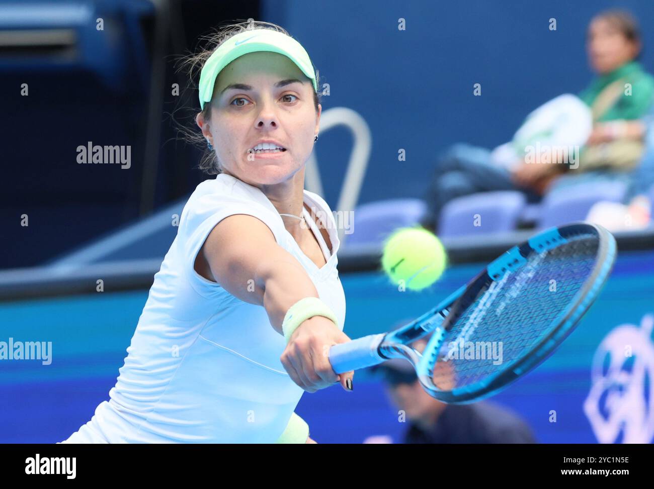 October 21, 2024, Tokyo, Japan - Bulgaria's Viktoriya Tomova returns ...
