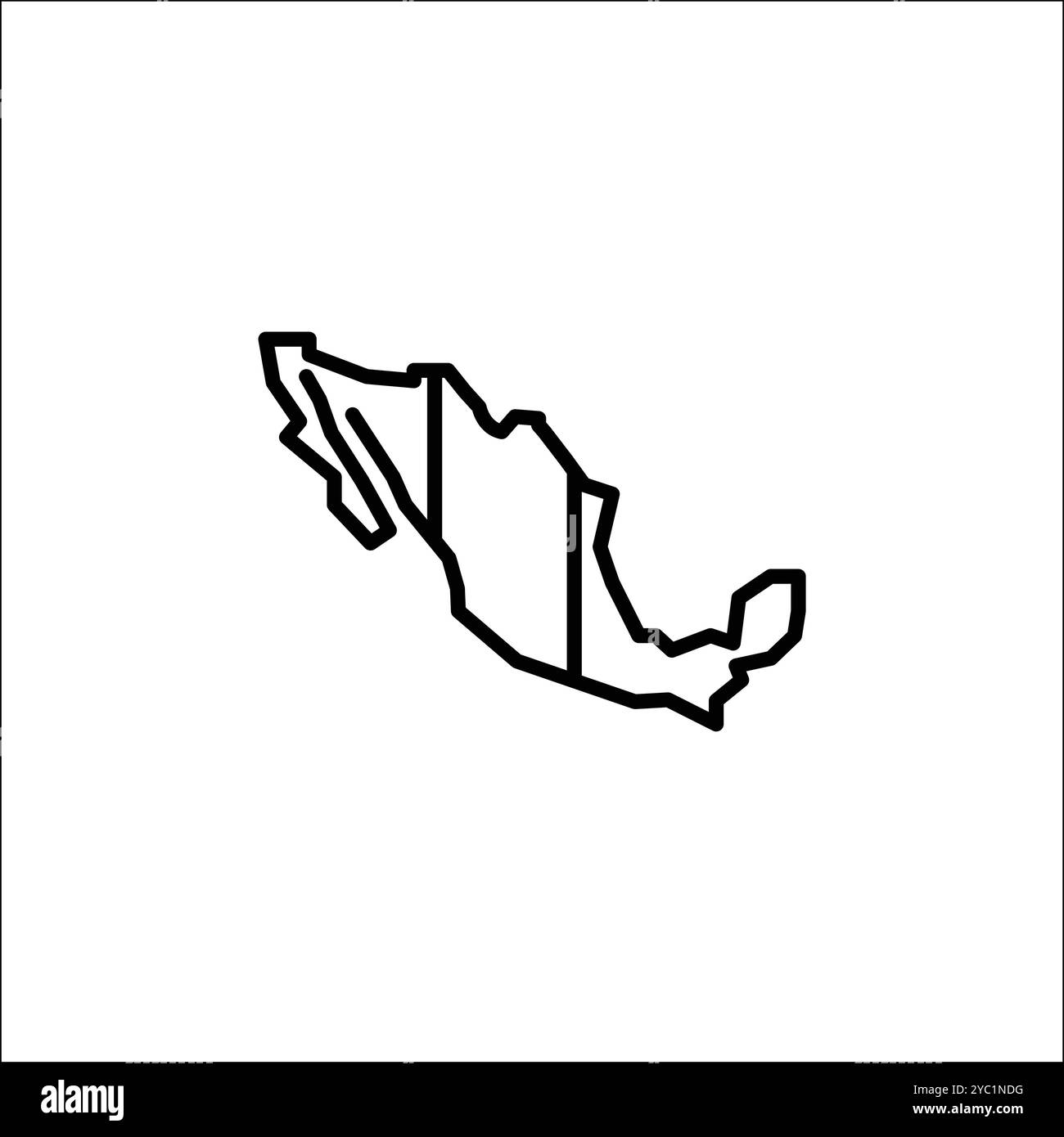 Mexico map icon Stock Vector Image & Art - Alamy