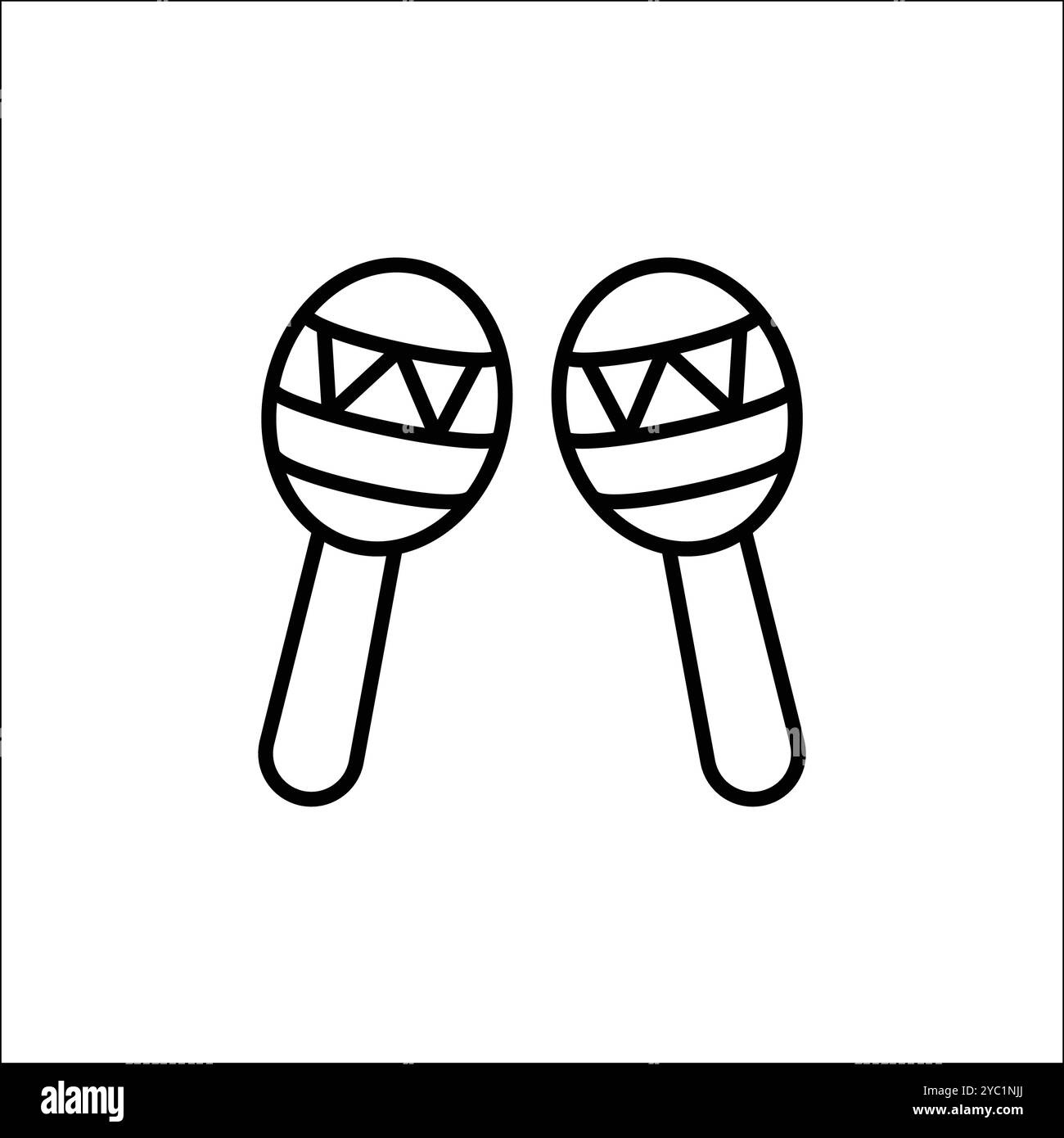 Maracas Icon Stock Vector Image & Art - Alamy