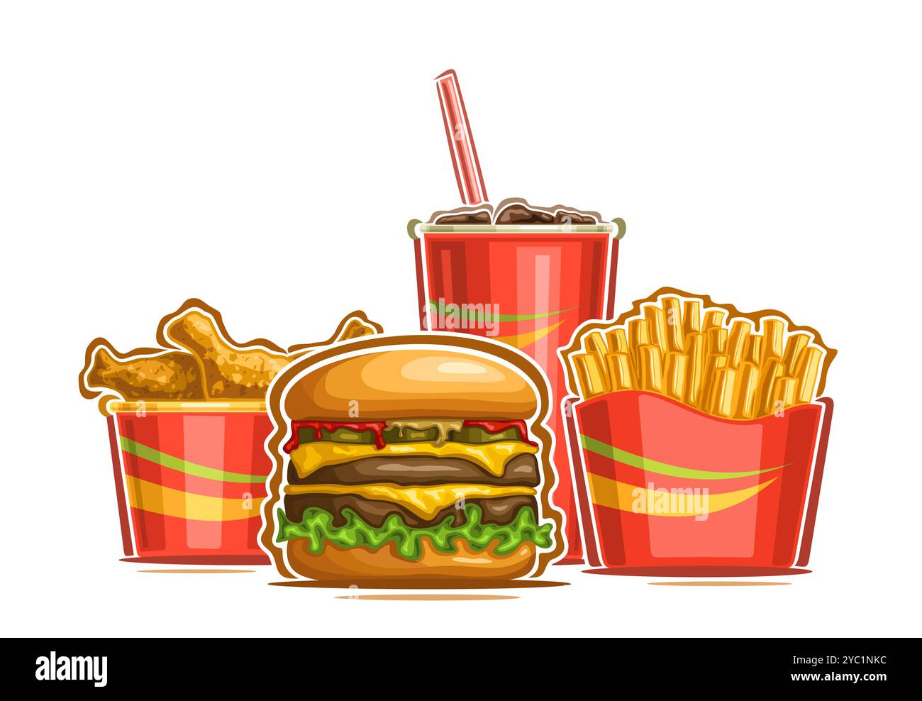 Clip Art Chicken Burger