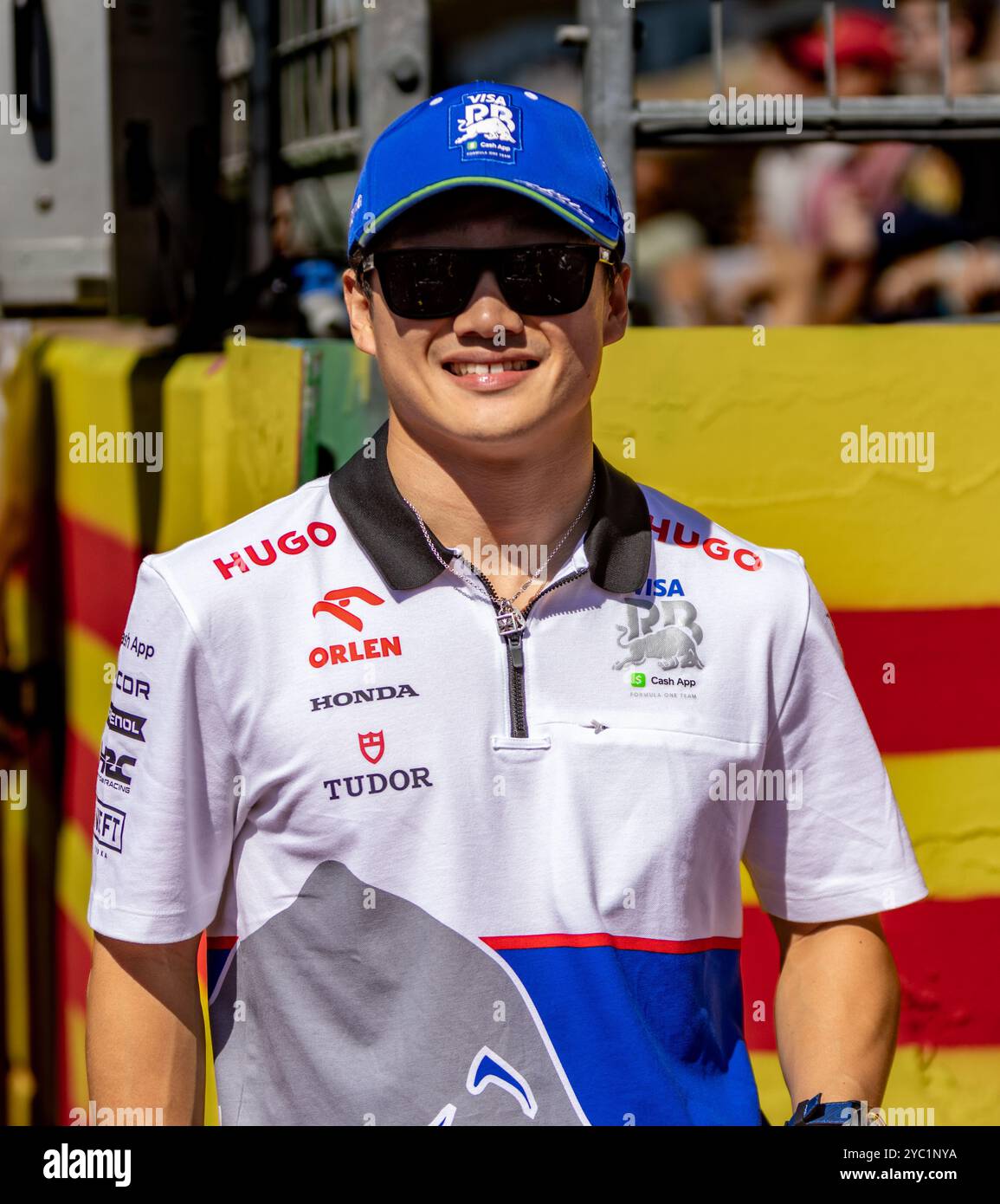 Austin, Texas - October 20th, 2024: Yuki Tsunoda, driver of the #22 ...