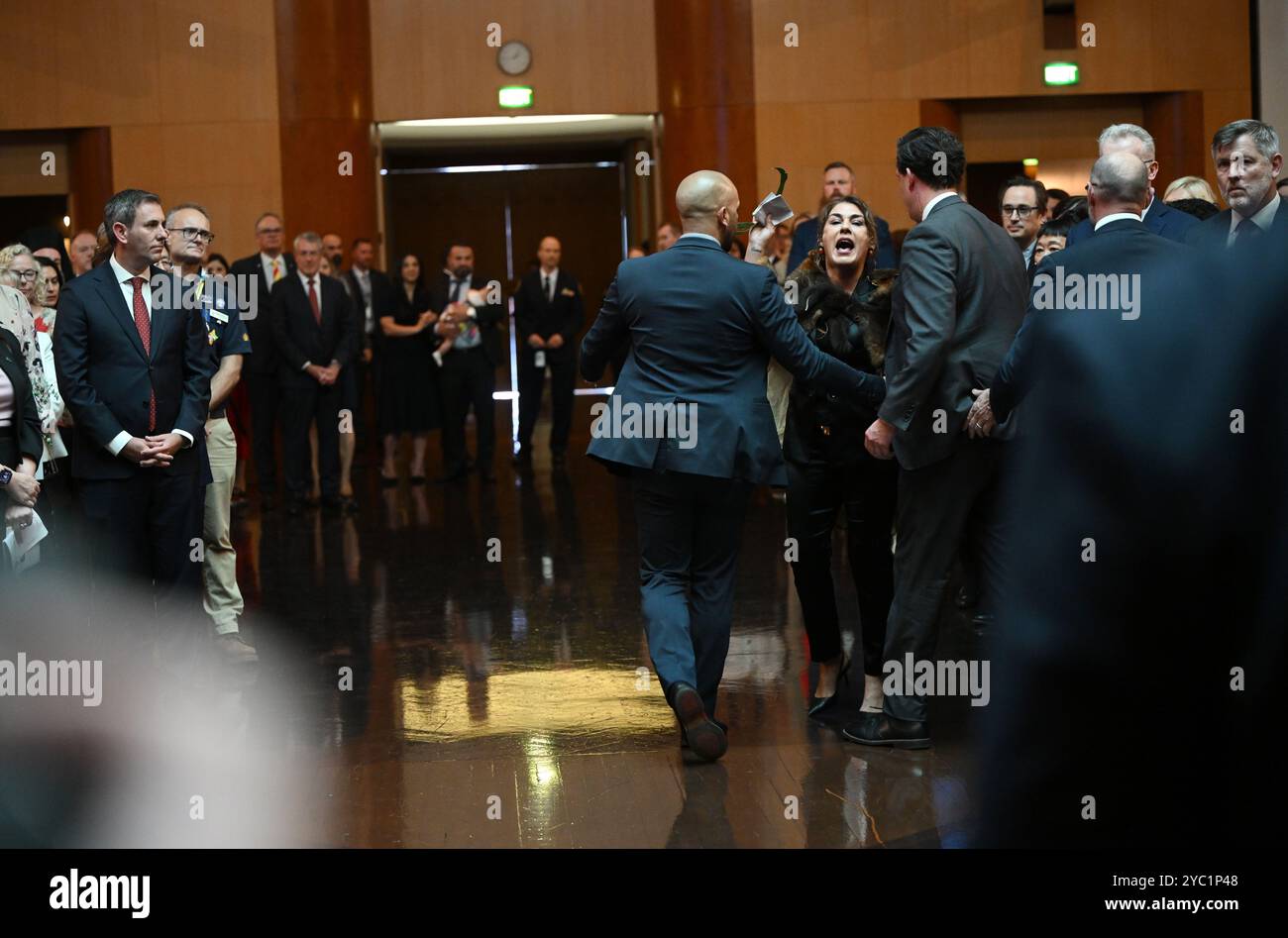 RETRANSMITTING ADDING NAME Australian senator Lidia Thorpe protests ...