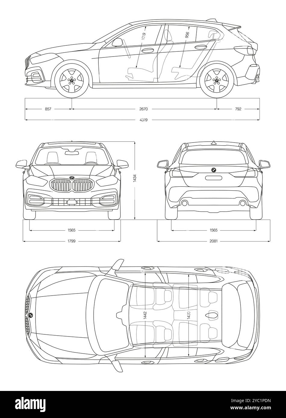 Bmw serie 2019 car hi-res stock photography and images - Alamy