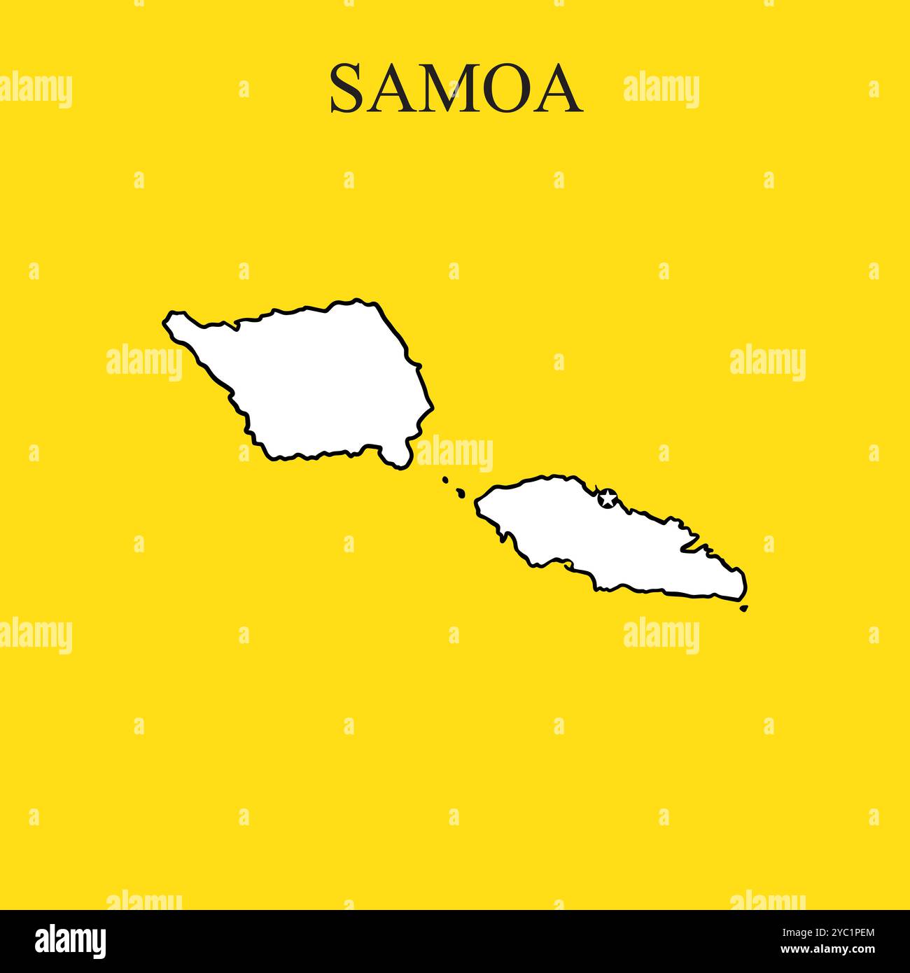 Map of samoa hi-res stock photography and images - Alamy